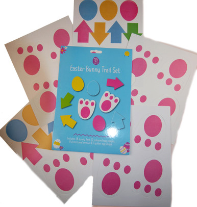 39 Piece Easter Egg Hunt Trail Decorations Set - Blue Whale Gifts
