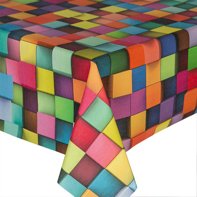 Digital 'Troy' Wipe Clean Tablecloth
