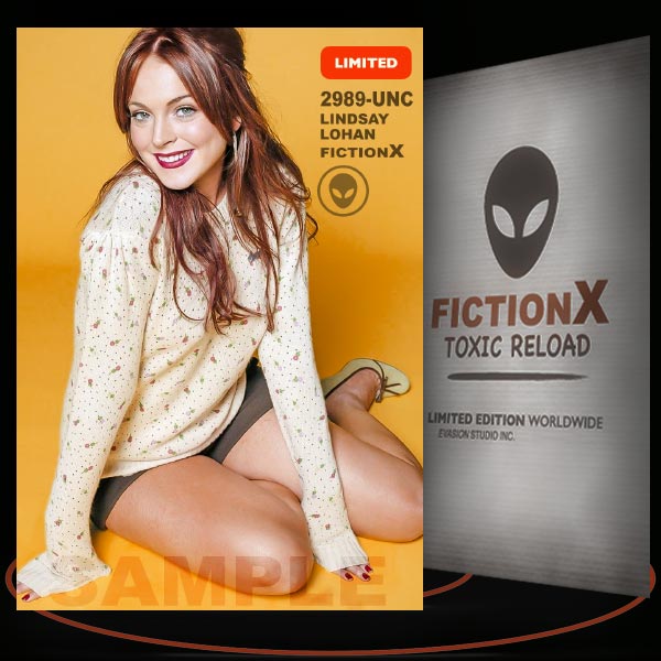 Lindsay Lohan [ # 2989-UNC ] FICTION X TOXIC RELOAD / Limited Edition cards - TSC