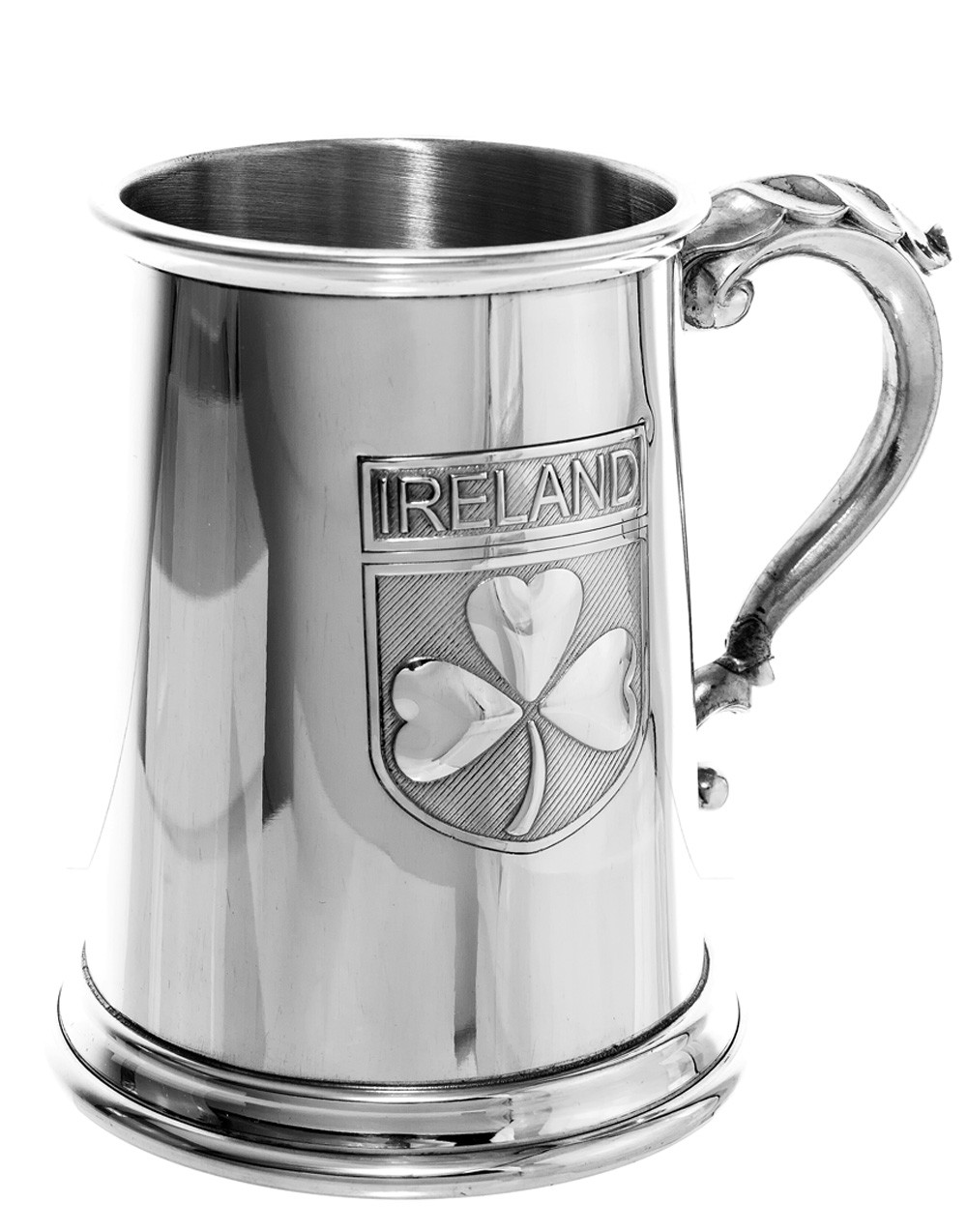 Irish Shamrock Pewter Tankard