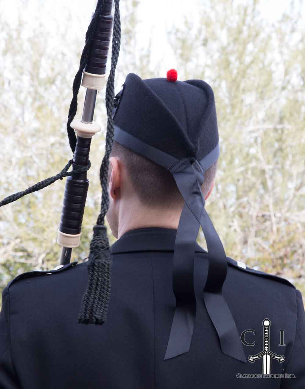 Claymore Black Glengarry Hat