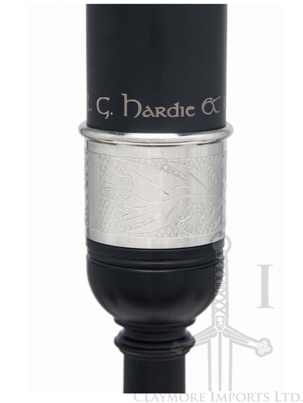 R.G. Hardie Long Plastic Practice Chanter with Engraved Nickel Ferrule ...