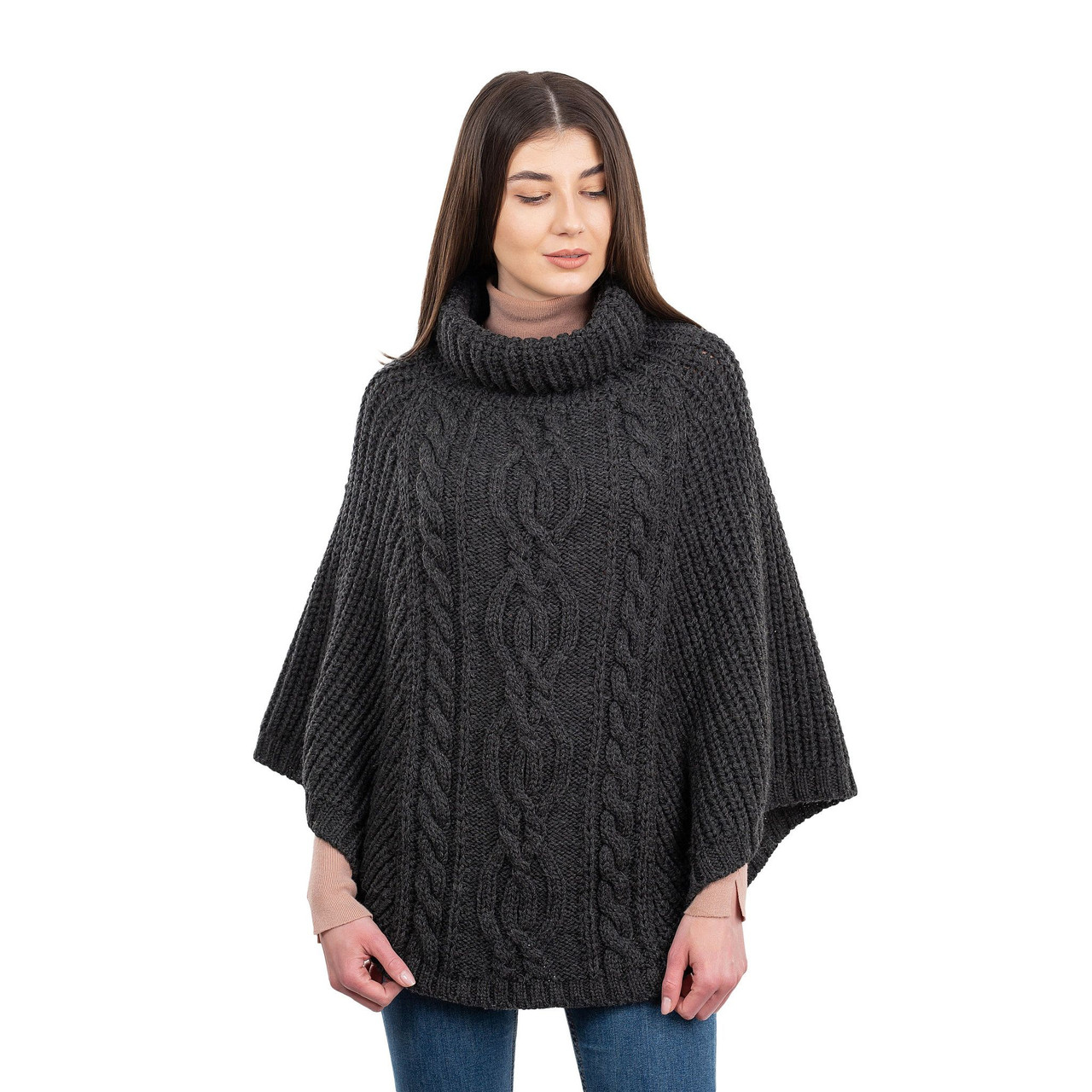 Cable Stitch Poncho
