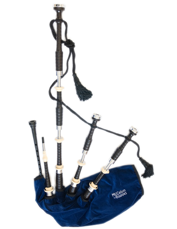 McCallum Bagpipes AB2 Deluxe Blackwood with Imitation Ivory Mounts
