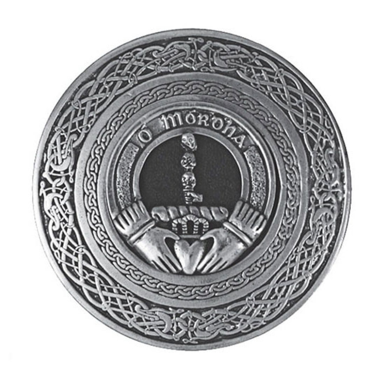 Irish Clan Crest Celtic Knot Belt Buckle