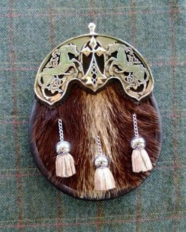 Celtic Stag Zebra Sporran