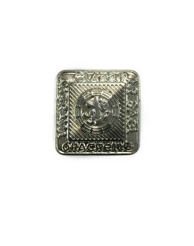 Polished Chrome Metal Buttons 1/2"