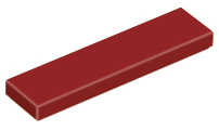 Tile 1x4 (Dark Red)