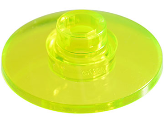 Dish 2x2 Inverted (Radar) (Trans Neon Green)
