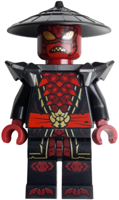 Zane - Dragons Rising, Flat Silver Torso, Angry (njo922)