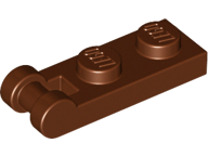 Plate, Modified 1x2 with Handle on End - Closed Ends (Reddish Brown)