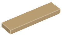 Tile 1x4 (Dark Tan)
