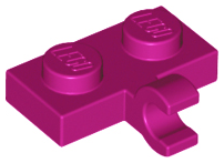 Plate, Modified 1x2 with Handle on Side - Closed Ends (Black)