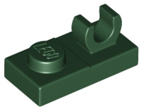 Plate, Modified 1x2 with Clip on Top (White)