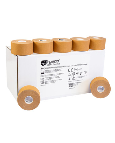 Straight-Edge Premium Strapping Tape, Box of 32 | Physical Sports First Aid