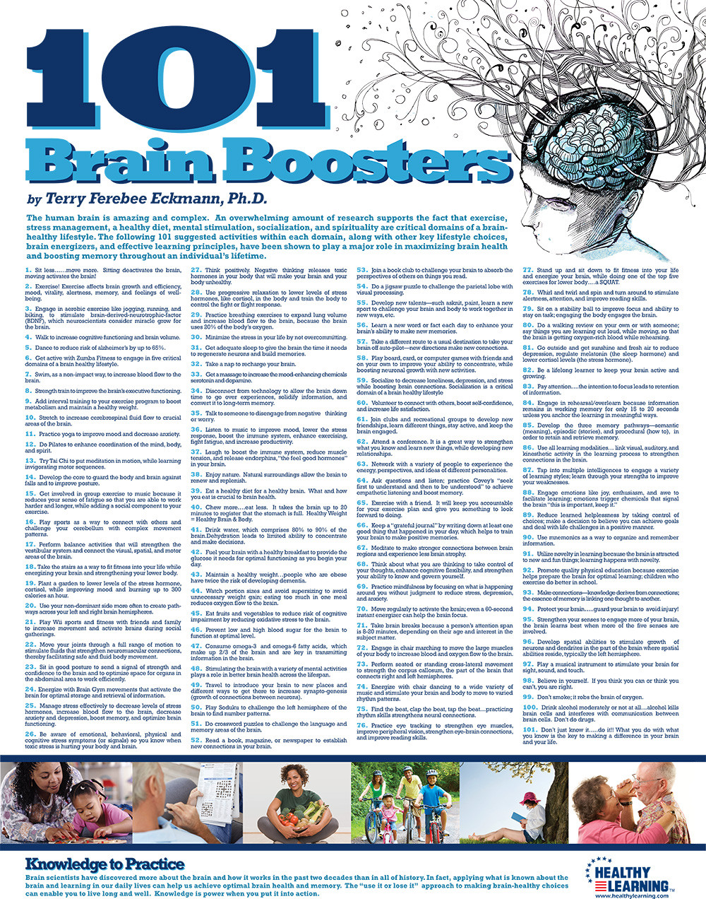 101 Brain Boosters Poster - Healthy Learning