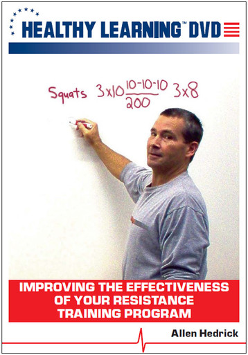 Resistance Training Program DVDs, Strength Training Workout Programs ...
