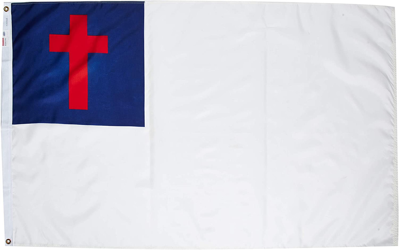 Christian Outdoor Flag 3x5 Feet Perma-Nyl Nylon by Valley Forge Flag ...