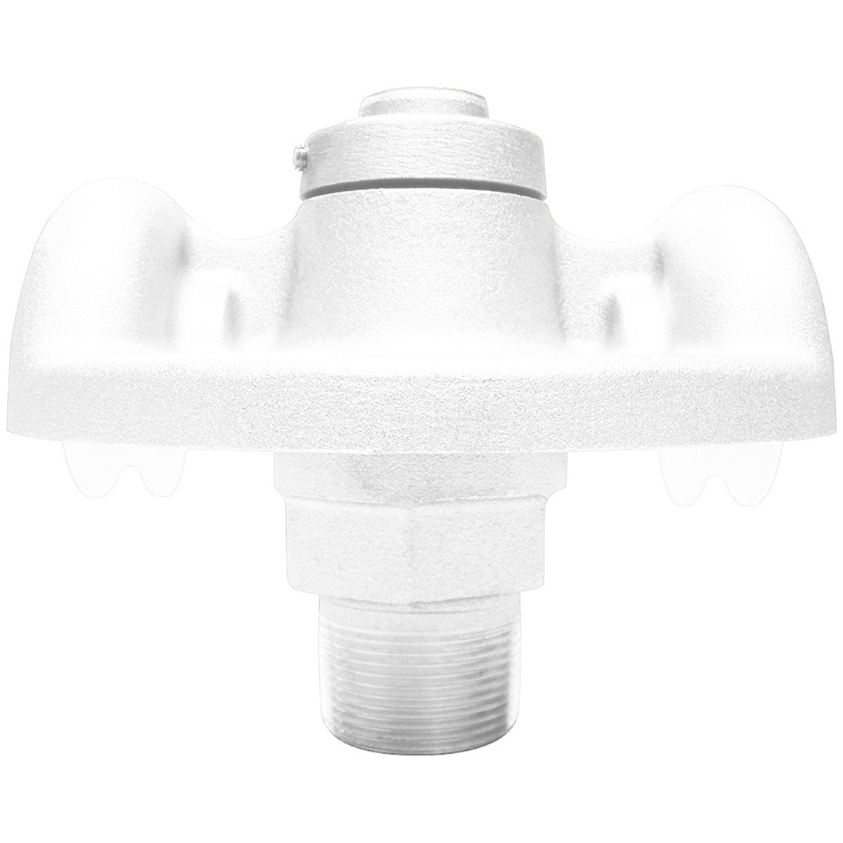 3-1/2 Inch Painted White Cast Aluminum External Halyard Revolving ...