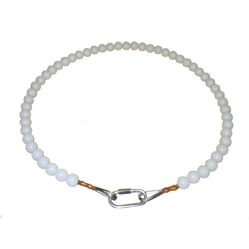10 Inch Beaded Retainer Ring White 360180