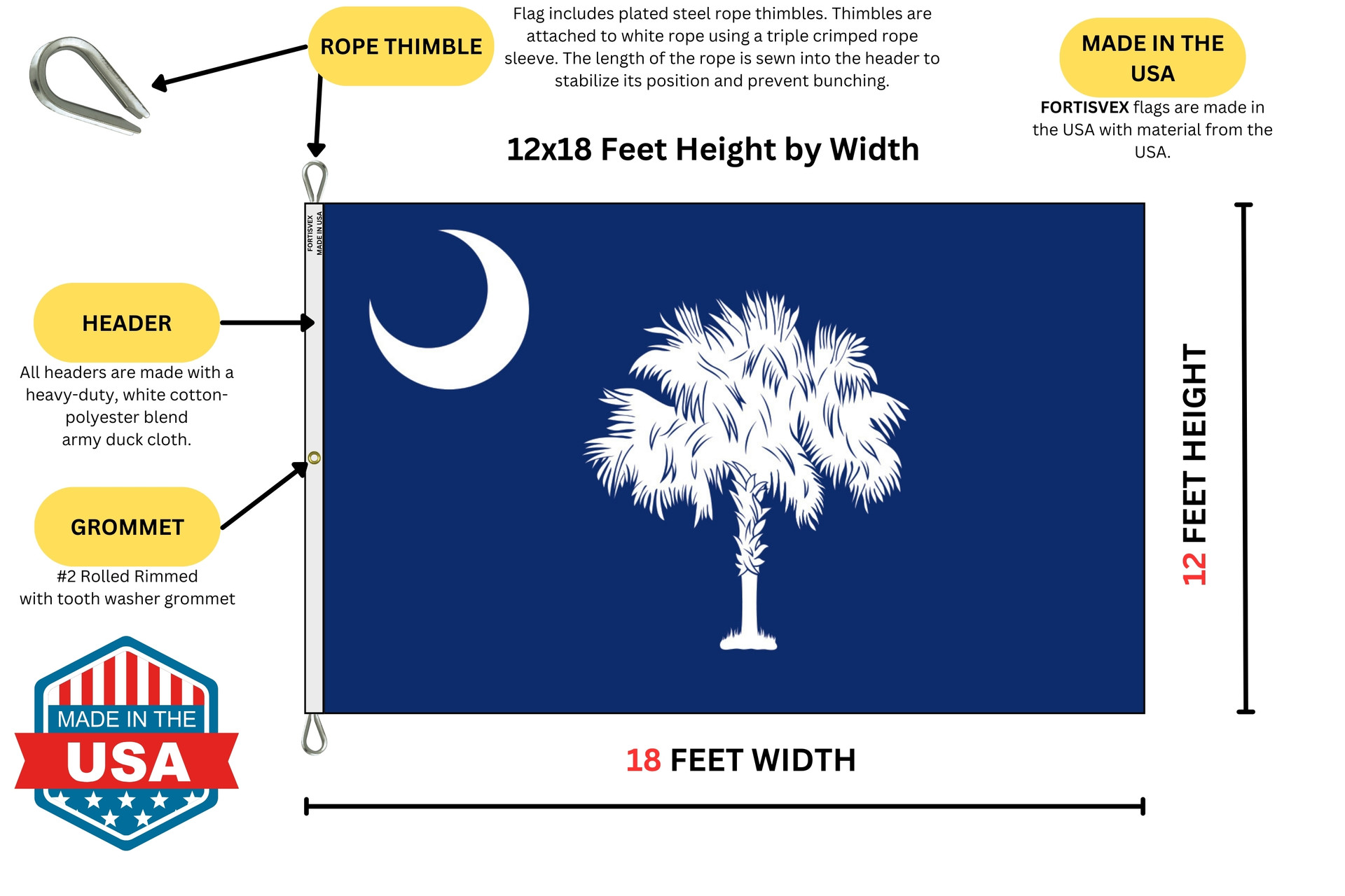 South Carolina State Flags | South Carolina State Flags for Sale