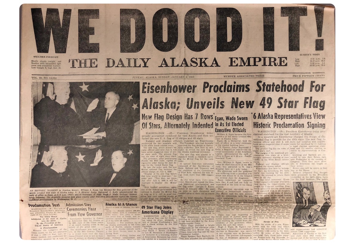 January 3rd, 1959: Alaska becomes the 49th State of the Union - FORTISVEX