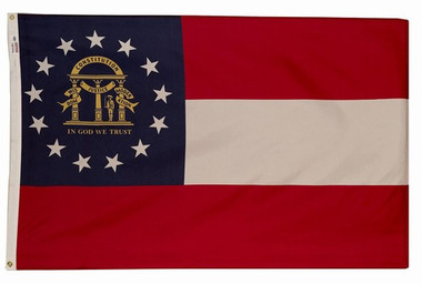 Georgia State Flag 3x5 Feet SpectraPro Polyester by Valley Forge Flag ...