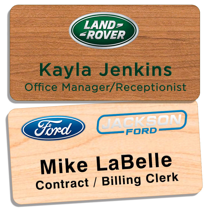 1.5 x 3" Full Color Name Badges | Full Color Name Badges | Classic Identity