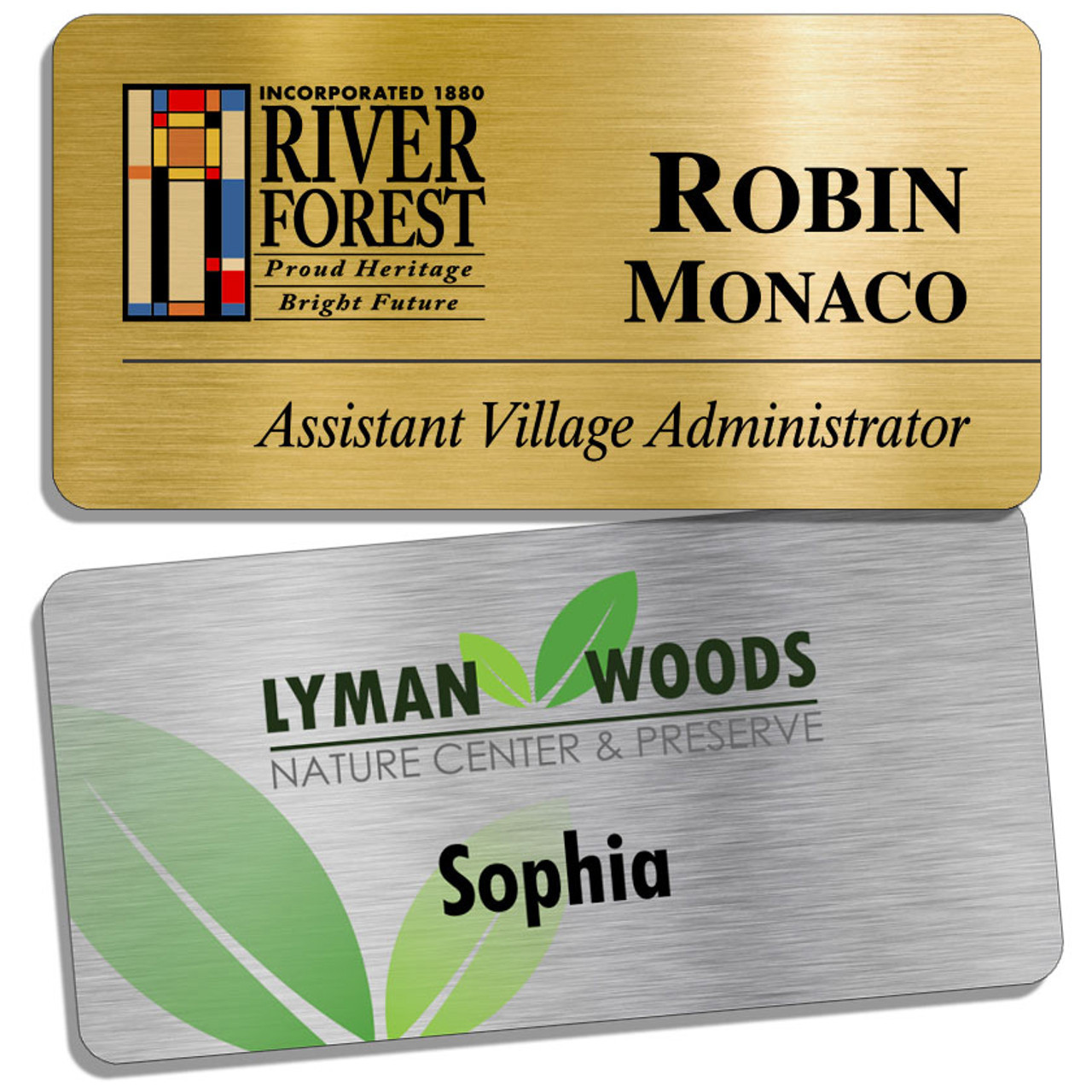 1.5 x 3" Full Color Name Badges | Full Color Name Badges | Classic Identity
