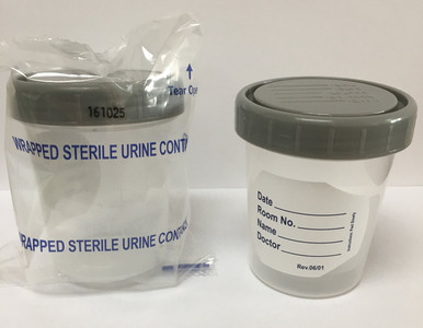 Specimen Container 120 mL (4 oz.) Screw Cap Patient Information Poly ...