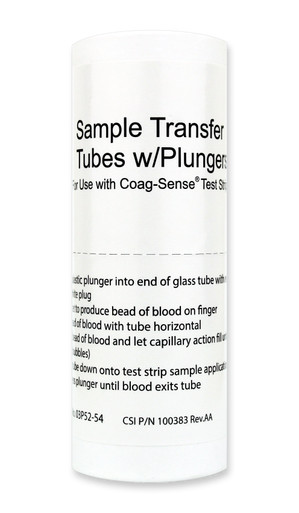 Sample Transfer Tube Coag-Sense For use with Coag-Sense PT1 or PT2 ...