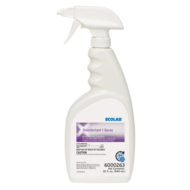 Ecolab® Disinfectant 1 Surface Disinfectant Cleaner Bactericidal Pump ...