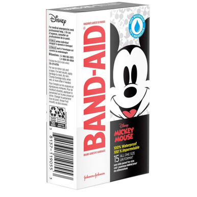 Adhesive Strip Band-Aid® 3/4 X 2-1/3 Inch Plastic Rectangle Kid Design ...