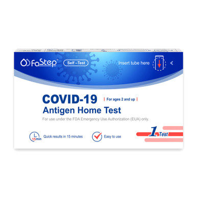 Respiratory Test Kit FaStep® COVID-19 Antigen Home Test 1 Test per Kit ...
