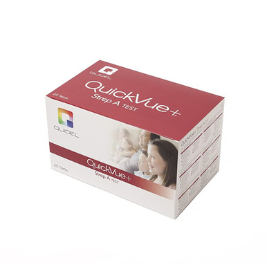 Respiratory Test Kit QuickVue+® Strep A Strep A Test 25 Tests CLIA Non ...