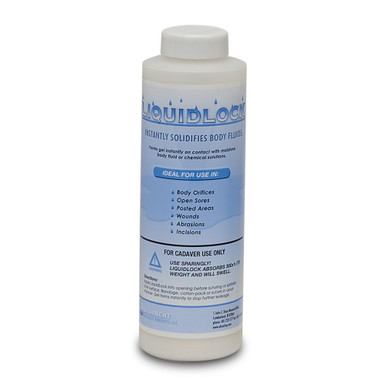 Body Fluid Solidifier Liquid Lock Bottle 12 oz. 12/CS