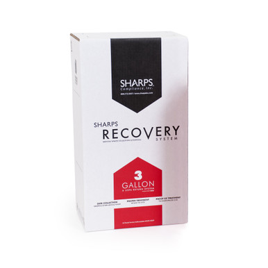 Mailback Sharps Container Sharps Recovery System Red Base 3 Gallon 1/EA