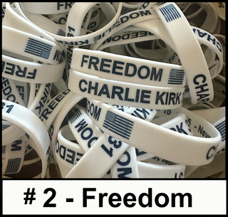 Charlie Kirk Freedom Wristbands