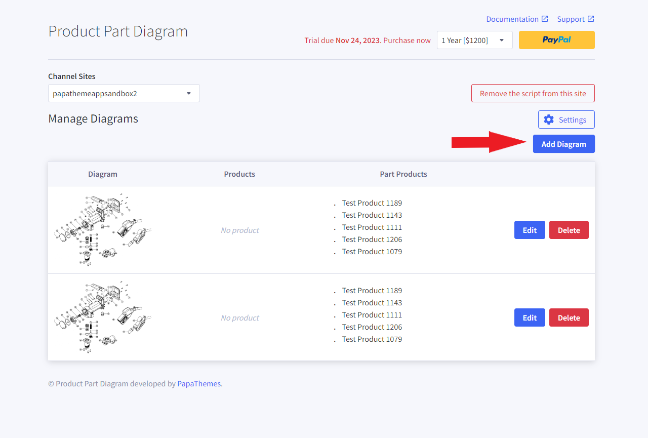 Product Part Diagram Guide