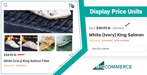 Display Price Units for BigCommerce - PapaThemes