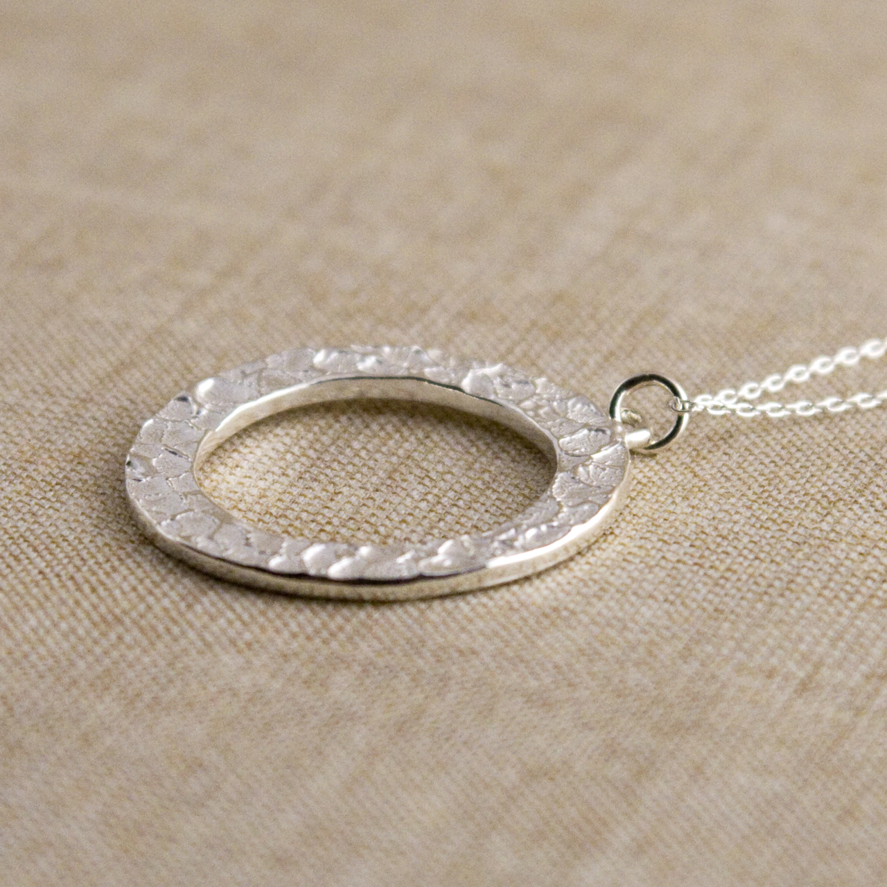 Ring of Prometheus Necklace - Janet Sterling Silver Design