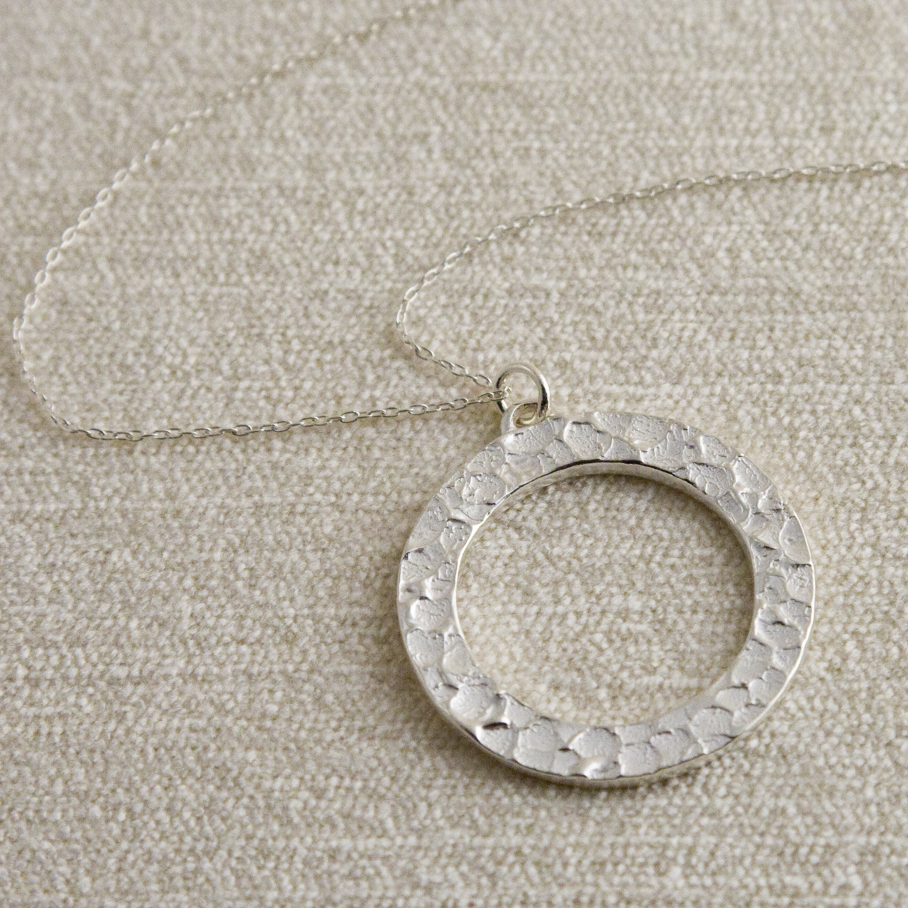 Ring of Prometheus Necklace - Janet Sterling Silver Design