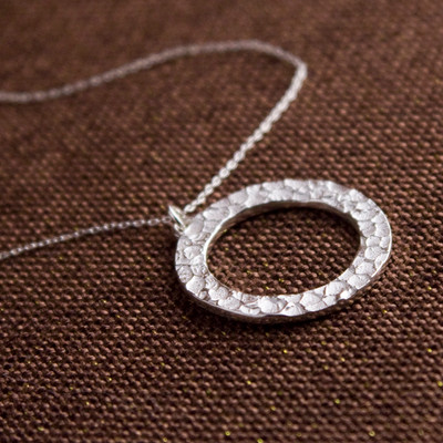 Ring of Prometheus Necklace - Janet Sterling Silver Design