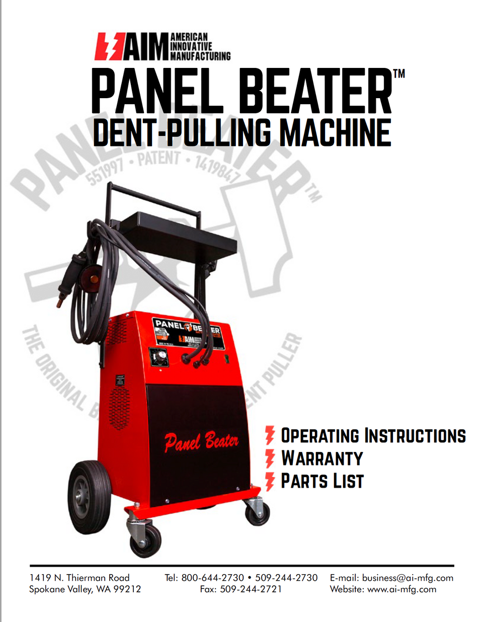 PB-1000 Panel Beater - Deluxe Dent Puller