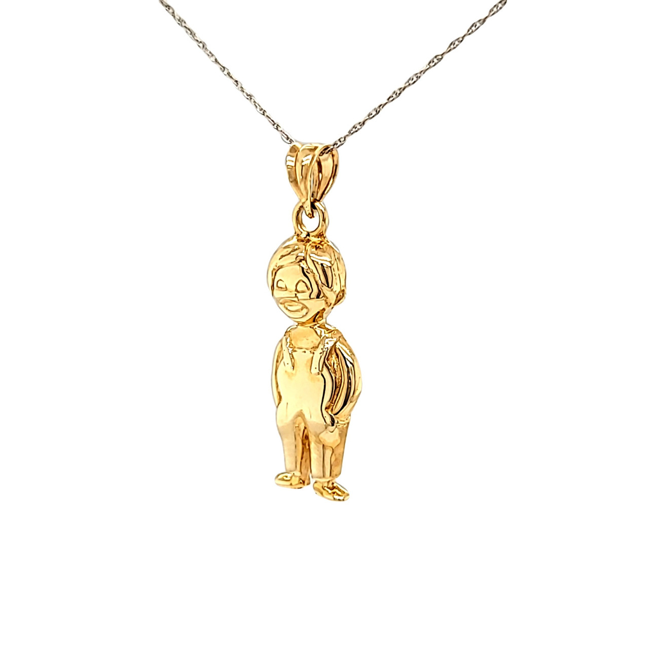 14K Yellow Gold Boy Charm | Shin Brothers Jewelers Inc.