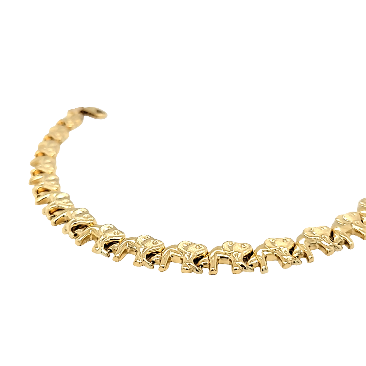 14k gold elephant anklet store