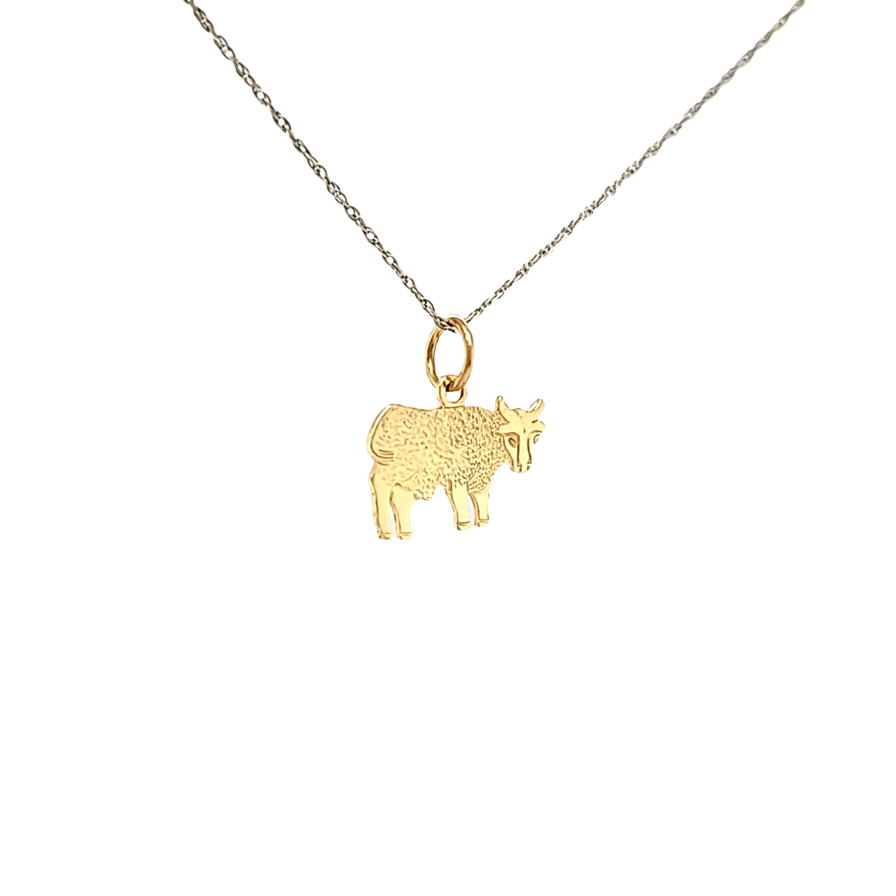 14K Yellow Gold Cow Charm | Shin Brothers Jewelers Inc.