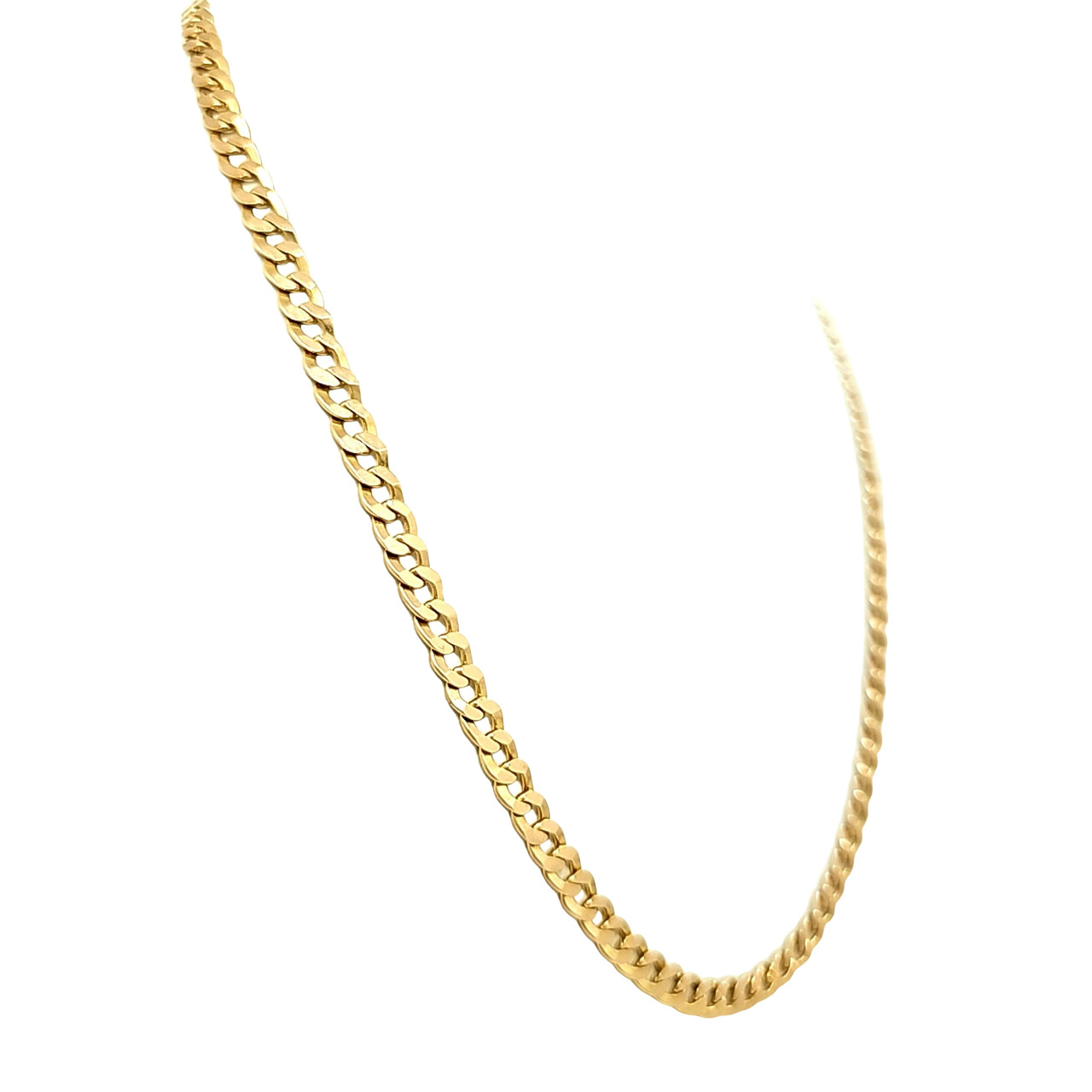 14K Yellow Gold 18" Cuban Link Chain | Shin Brothers Jewelers Inc.
