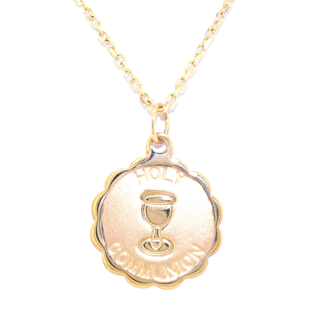 14K Yellow Gold Holy Communion Charm 50002736 - Shin Brothers Jewelers Inc.