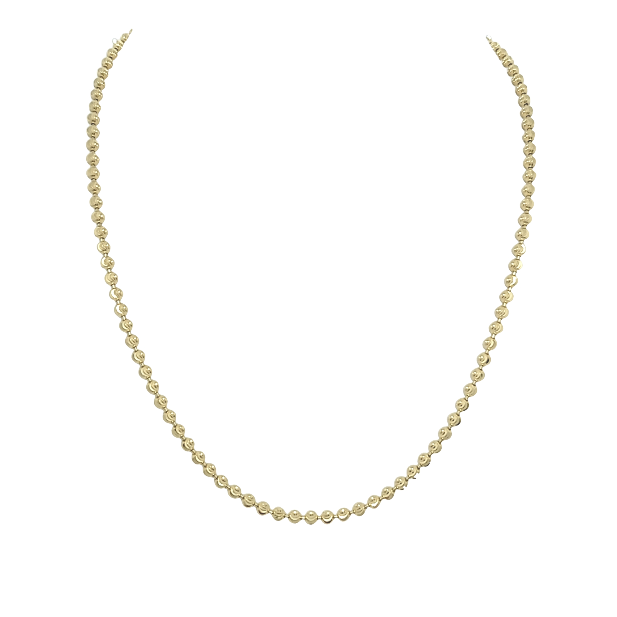 14k moon cut chain store